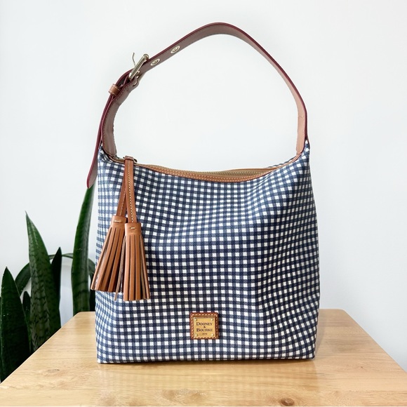 Dooney & Bourke | Bags | New Dooney Bourke Gingham Paige Sac Blue ...